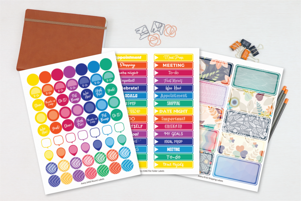 Printable Sticker Sheets - Mama Loves Food + Dinner Hero